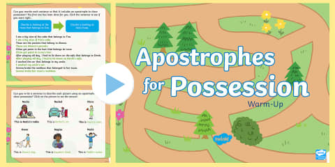 ESL Possessives PowerPoint Lesson [Kids, A1]