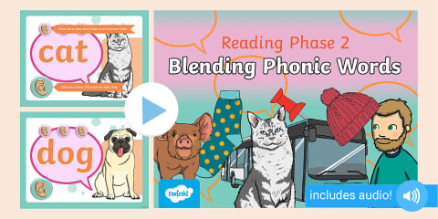 Phase 2 Phonics CVC Blending PowerPoint