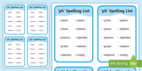 'ck' Sound Spelling List Cards