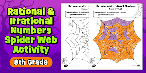 Eighth Grade Order Rational and Irrational Numbers