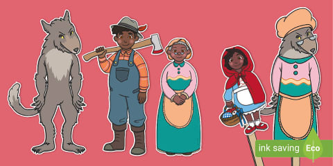 Hansel and Gretel Stick Puppets - Hansel and Gretel, Brothers Grimm ...