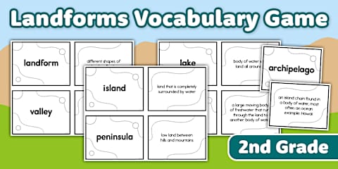Landforms Vocabulary Puzzle