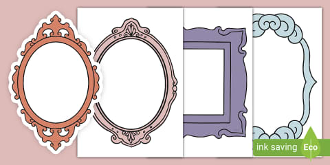 Self-Portrait Frame Templates - Primary Resources