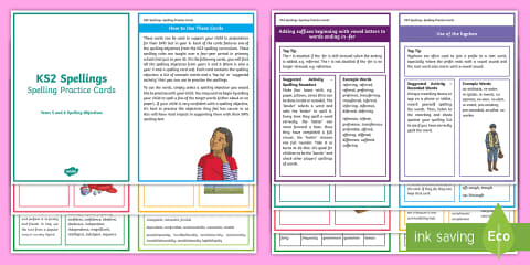 Year 5 and 6 Spelling list - Activity Book 1