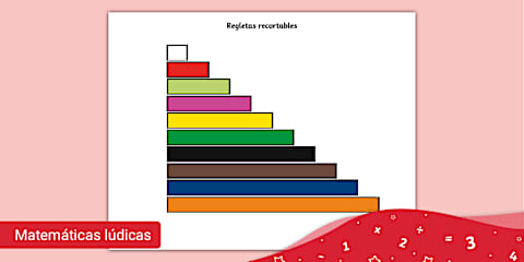 Carteles: Representación de números con regletas