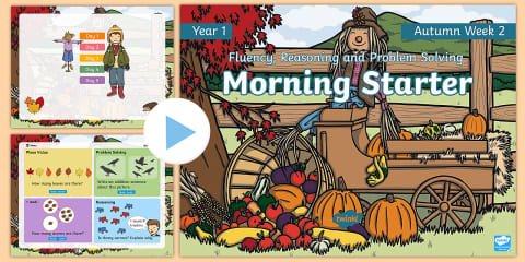 Year 2 Fluency Reasoning and Problem Solving Autumn Morning Starter ...
