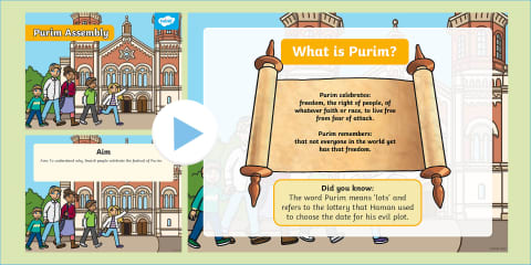 Purim PowerPoint & Google Slides for 3rd-5th Grade