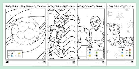 Footy Colours Day Team Supporter Editable Posters