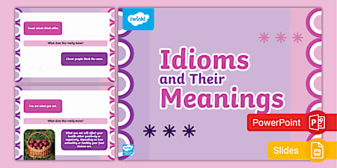 ESL Guess the Idiom PowerPoint [Kids, B2-C1]