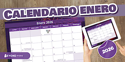 Calendario de pictogramas: Día, mes y año
