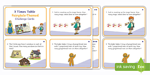 5 Times Table Differentiated Themed Challenge Cards
