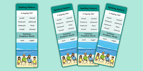 Level 6 Week 19 Spelling Bookmarks