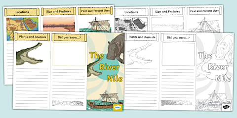 The Ancient Egyptians The River Nile Information Print Out