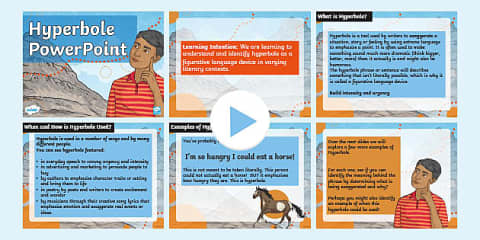 Hyperbole Worksheets | Primary English Resources