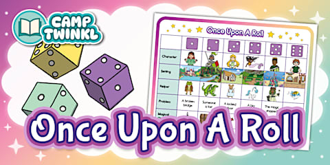 Roll a Story Narrative Writing Activity for 1st-2nd Grade