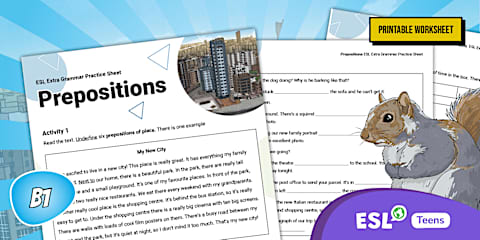ESL Verbs with Dependent Prepositions PowerPoint [Adults, B1-B2]