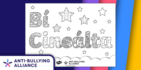 'All Different, All Equal' Anti-Bullying Colouring Page