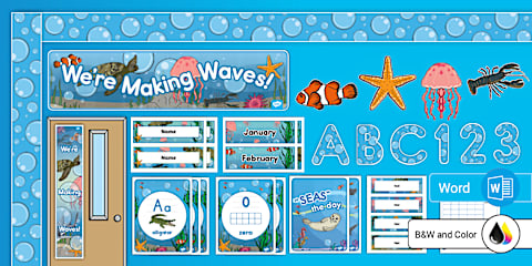 Classroom Display Pack | Under the Sea | Ocean Theme