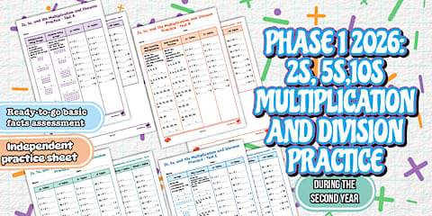 Phase 1 2026 Basic Facts Practice Tests (During the First Year)