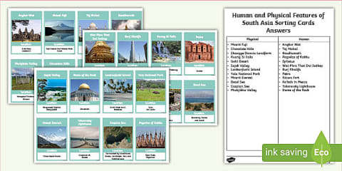 Human and Physical Features of Antarctica Sorting Cards