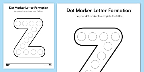 Uppercase Letter Z Tracing Worksheet
