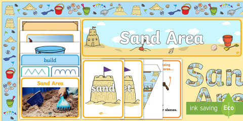 Sand Area Vocabulary Display Photos - Twinkl