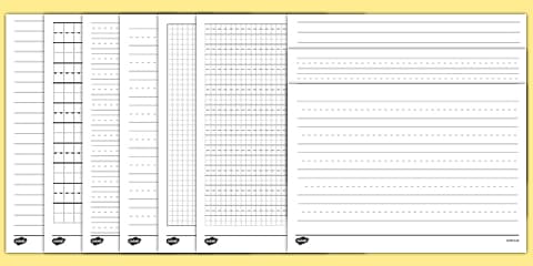 Year 3-4 Handwriting Lines