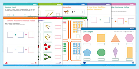 Interactive PDF: Pre-Key Stage Standards Maths Activities - Standard 5