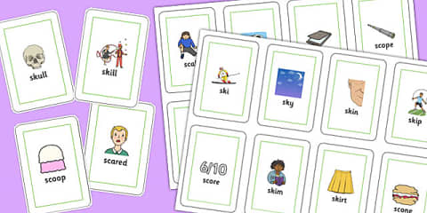 Initial 'st' Blend Flash Cards