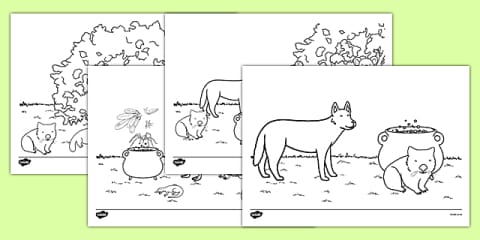 Story PowerPoint With Captions to Support Teaching on Wombat Stew