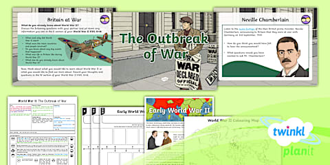 KS2 Events Leading up to the Second World War Timeline Activity PowerPoint