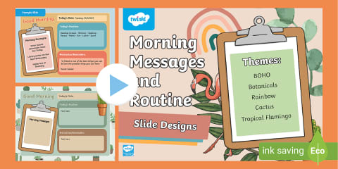 Morning Group Time Interactive PowerPoint