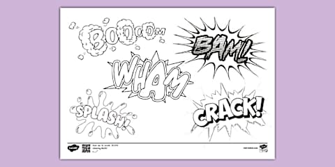 Roy Lichtenstein Colouring Pages - Grades 1-3 - Art