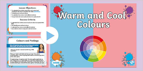 Colour Profile: Warm Colours Poster - Colour, tone, shade, bright ...