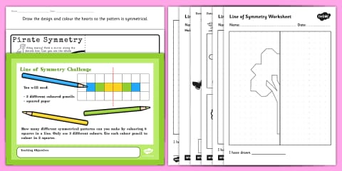 Vertical Lines of Symmetry Display Poster KS1 Year 2 - vertical