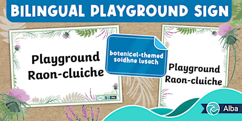 Scottish Botanical-Themed Classroom Set Up Pack