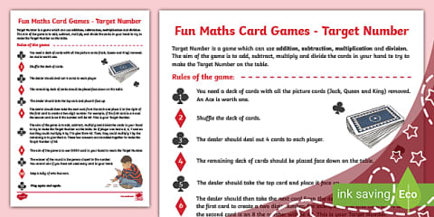 Assorted Card Game Instructions Booklet