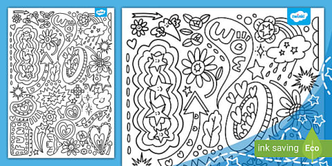Anti-Bullying Week Mindfulness Colouring Sheets