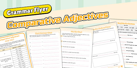 ESL Comparative Adjectives Writing Activity [Kids, A2]