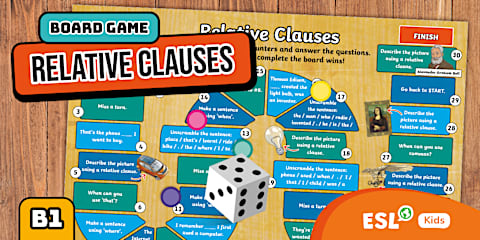 ESL Defining Relative Clauses: The Clause Family Game [Teens, B1]