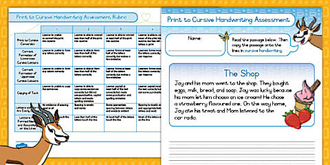 Grade 3 English - Handwriting - Resource Pack - Cursive Letter ...