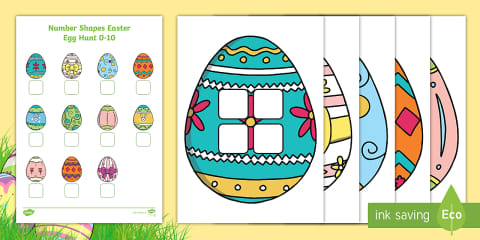 2D Shape Easter Egg Hunt