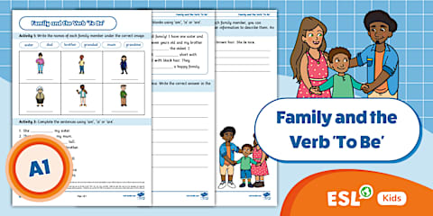 ESL Family Relationships Activity Sheet [Adults, A2]