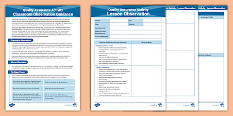 Editable Teacher/Classroom Observation Form