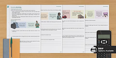 Calculating Simple Interest Activity Sheet