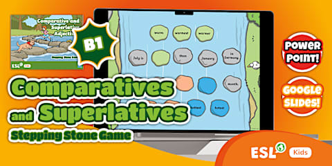 ESL Comparative and Superlative Adjectives - Game Cards [Kids, B1]