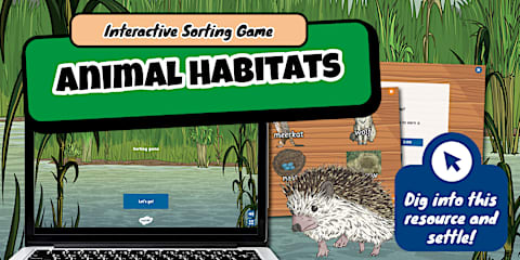 EYFS Animals and Their Habitats Interactive Game