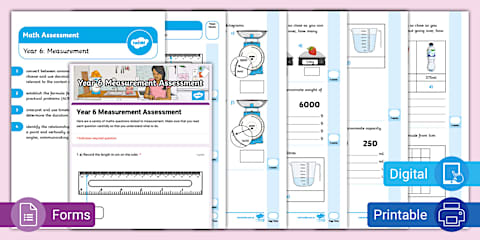 Year 5 Length Assessment Sheet