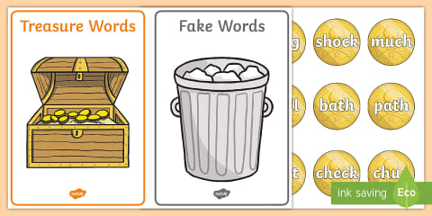 Trash or Treasure Nonsense Words Worksheet