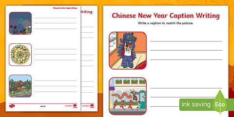 Chinese New Year Early Writing Activities